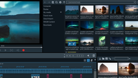 Video editing with the new MAGIX Video Pro X14.