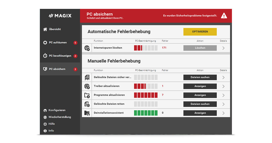 Mehr Leistung und Sicherheit durch das PC Tuning! | MAGIX