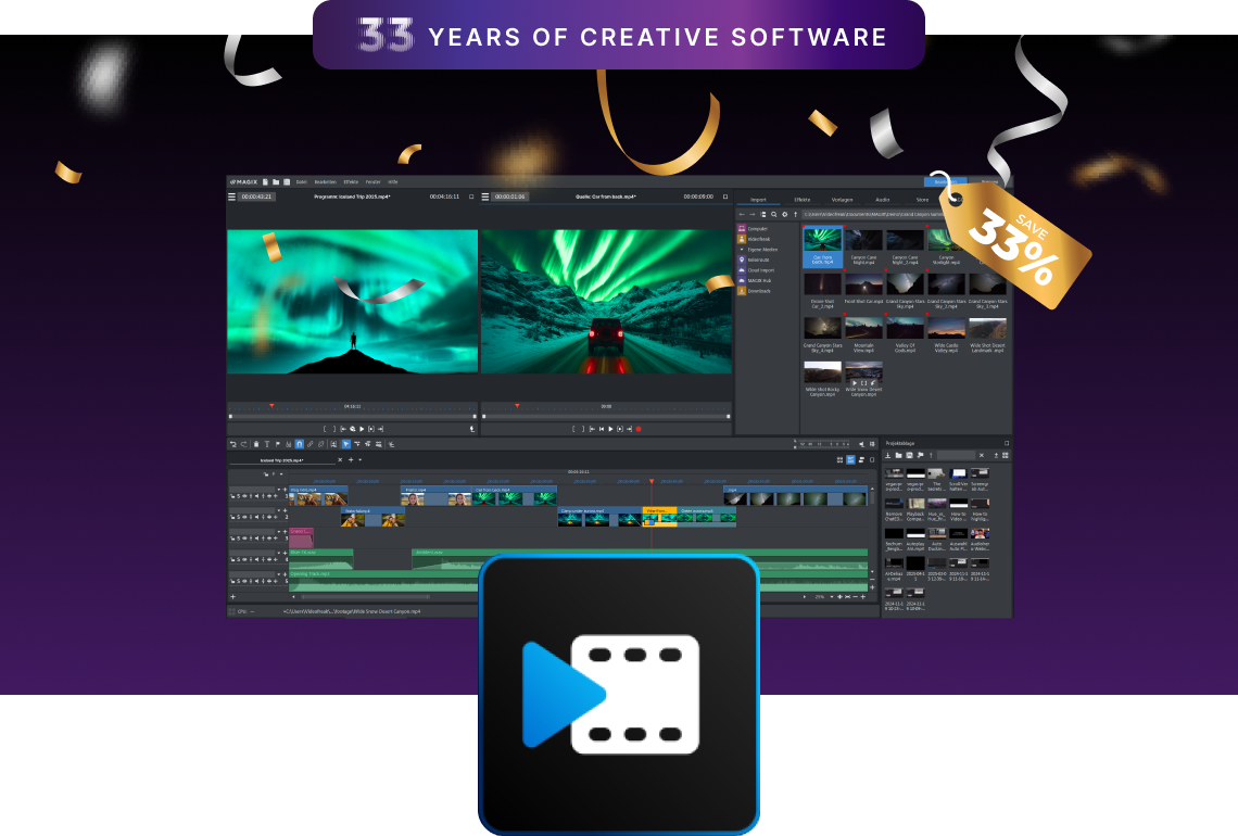 MAGIX – Software for video editing, music production, photo editing